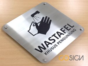 Door Sign - Wastafel - Gosign