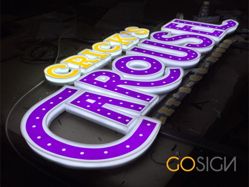 Jasa Pembuatan Neon Box Huruf Timbul - Signage Indonesia | Acrylic ...